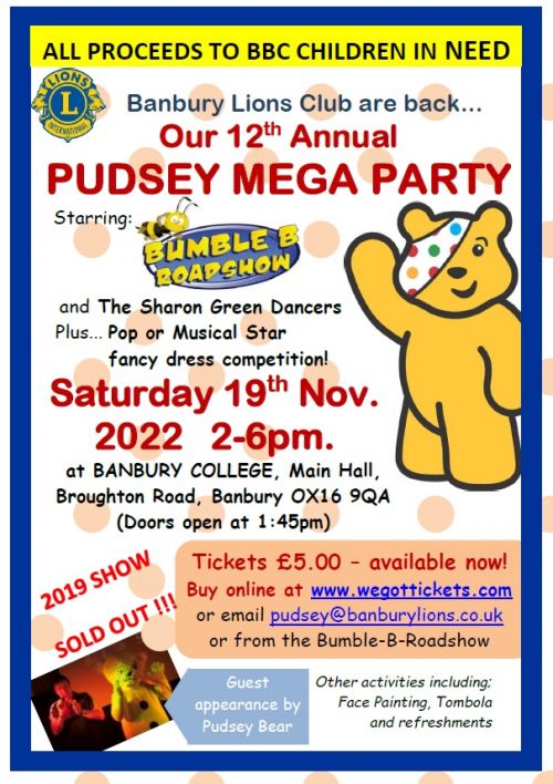 Banbury Lions Club (CIO) - Find out about our event in aid of BBC ...